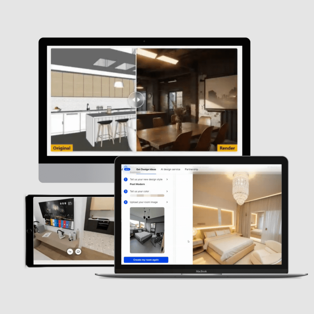 AI projektowanie wnętrz. Szybsze projektowanie wnętrz.